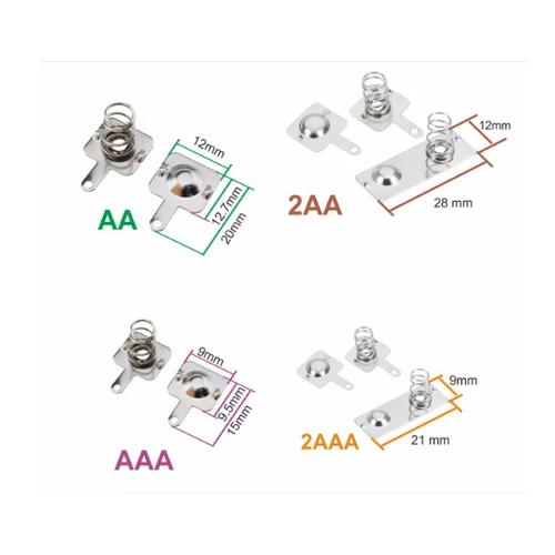 Jual PIN TERMINAL BATERAI AA AAA TERMINAL BATERE PCB - 2XAA SERI - Kota ...