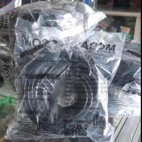 Jual Kabel Antena 5C Hitam Intracom 18m TV Coaxial Cable 2V 75 Ohm RG-6U - Kota Bekasi ...