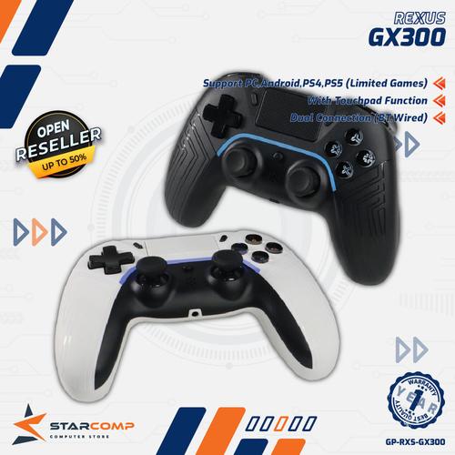 Jual REXUS Gladius GX300 Multi Platform Gamepad Dual Connection - Hitam ...
