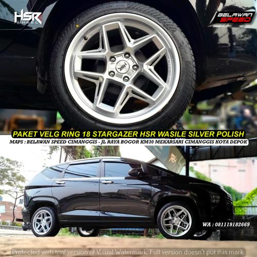 Jual PAKET VELG MOBIL PLUS BAN RING 18 STARGAZER HSR WASILE R18 FREE ...