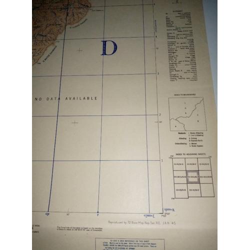Jual Peta Boekit Betikap - US Army (ORIGINAL SUPER LANGKA EDISI 1944 ...