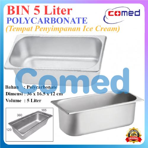 Jual BIN5L Bin 5 Liter POLYCARBONATE Ice Cream Tempat Penyimpanan Ice ...