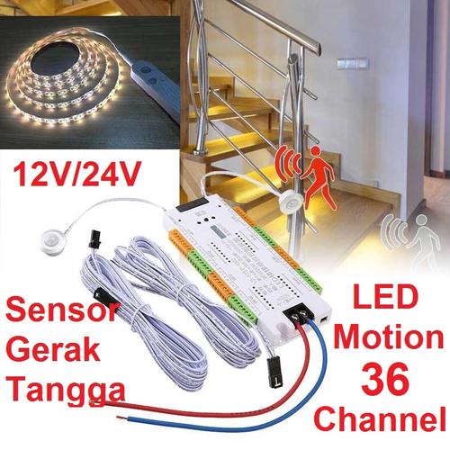 Jual LED Motion Sensor Lampu Strip Sensor Gerak Tangga LED Fleksibel ...