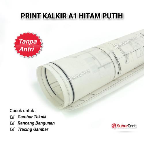 Jual Print Cetak Kertas Kalkir Ukuran Besar A1 Cocok Untuk Gambar ...