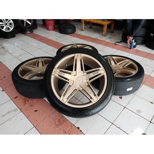 Jual velg bekas mobil racing volk rays ring 22 lebar 9,5 pcd 6x139 plus ...