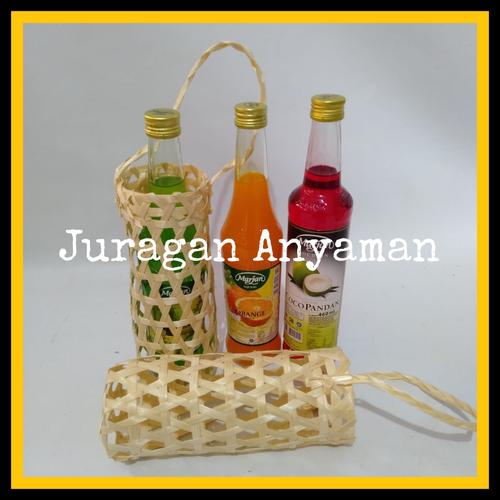 Jual Kemasan Botol dari Anyaman Bambu - Kemasan Botol Madu Botol Herbal ...