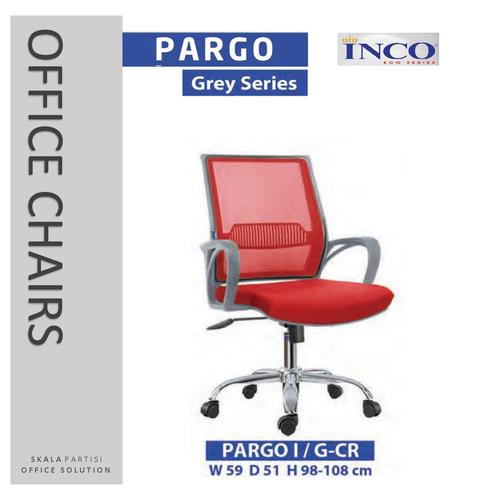 Jual Kursi Kantor Kursi Kerja Indachi Inco PARGO - GREY Series - Chrome ...