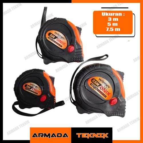 Jual Meteran 5 Meter / Measuring Tape 5 Meter MCM Karet Self Lock - 3 m ...