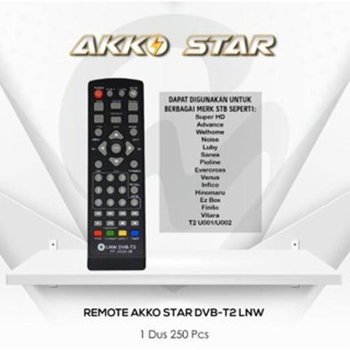 Jual Remote Stb universal Akko star DVB-T2 LNW Remote Set Top Box ...