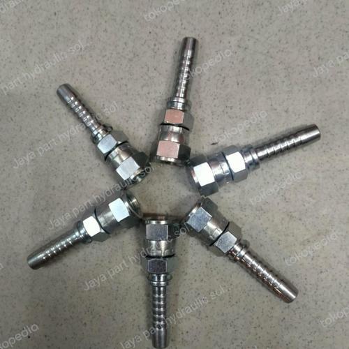 Jual FITTING HOSE HYDRAULIC 1/4 INCH JIC / 04 NJ JIC FEMALE ( BESI ...