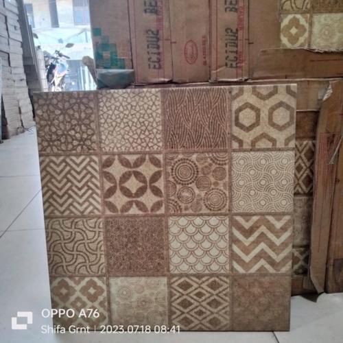 Jual keramil lantai 40x40 berlin brown mulia tile - Kab. Bogor - Cbs ...
