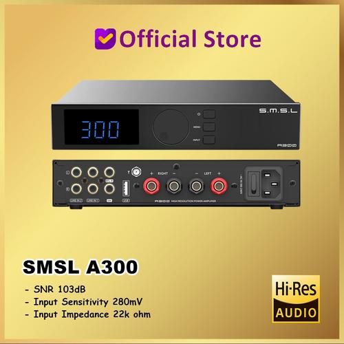 Promo SMSL S.M.S.L A300 A 300 High Resolution Power Amplifier Cicil 0% ...