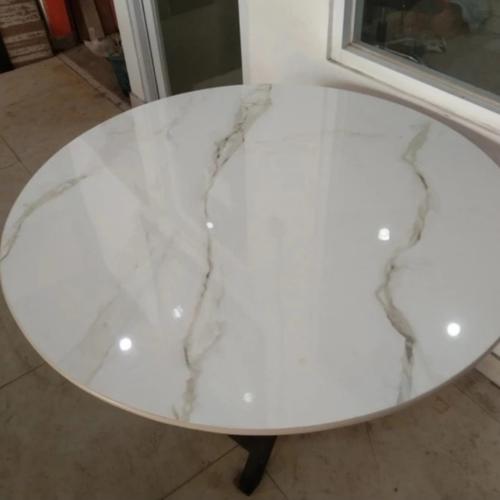 Jual Meja Granit Diameter Bulat 80x80 Motif Carara Glosi Meja Coffe ...