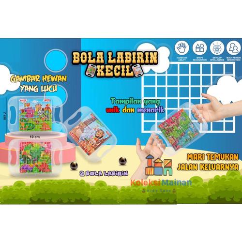 Promo Mainan jadul KM labirin 2 bola kotak maze puzzle ball - LABIRIN ...