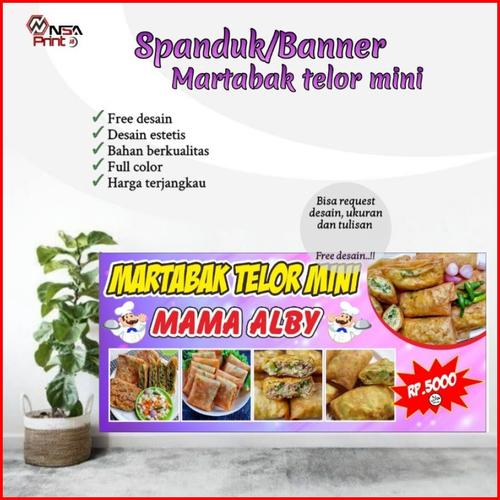 Jual Cetak banner/spanduk, spanduk aneka martabak manis & telor,Bisa ...