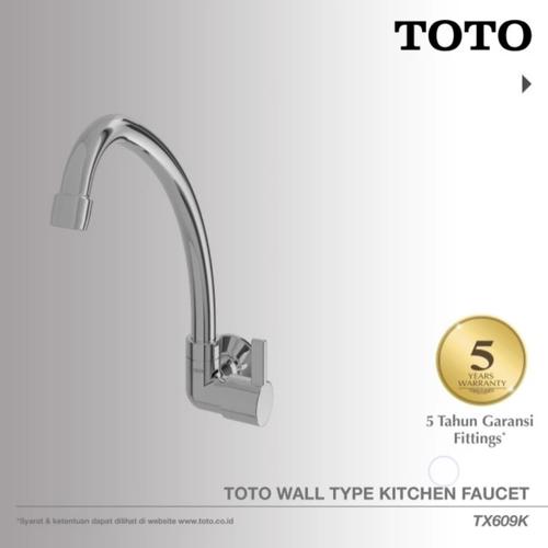Jual TOTO TX609K TX 609 K Kran sink tembok dingin ORIGINAL TOTO ...