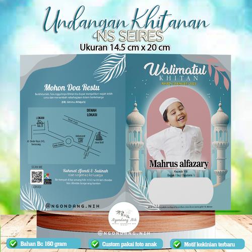 Jual undangan khitan minimalis NS SERIES V2 - Kota Tangerang - one_vectprint | Tokopedia