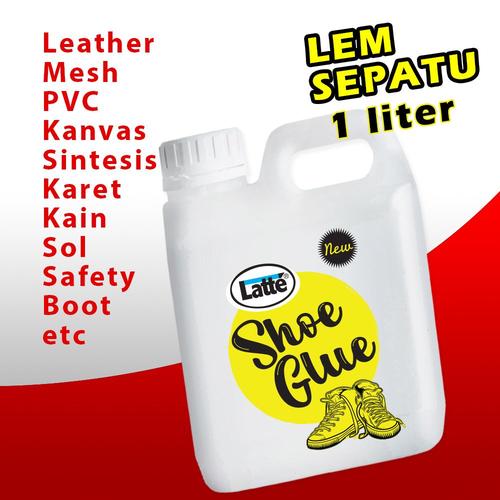 Jual latte lem sepatu shoe glue bening clear kulit suede pvc sol 1 ...