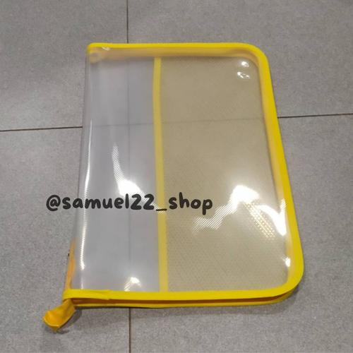 Jual Map Plastik Resleting Zipper Jaring Bag Folio / F4 JENIA Warna ...
