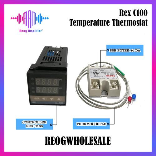 Jual PID Rex C100 Temperature Thermostat Thermocouple Controller Output SSR - SSR - Kab ...