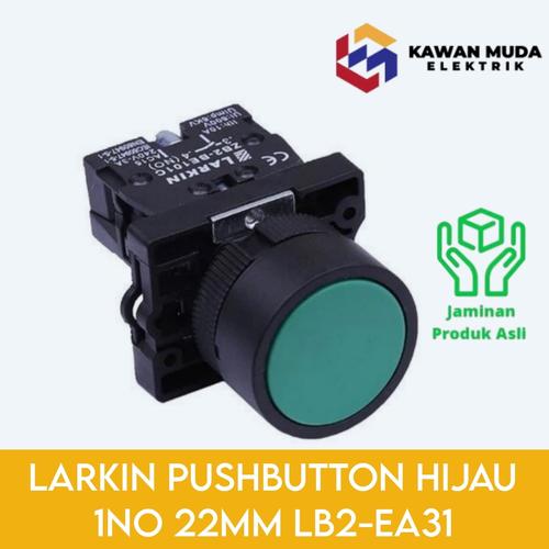 Jual LARKIN PUSH BUTTON HIJAU (KONTAK 1NO DIA 22mm) LB2-EA31 - Jakarta ...