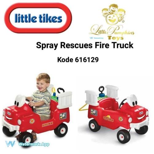 Jual LITTLE TIKES MAINAN MOBILAN ANAK SPRAY N RESCUE TRUCK RED ...