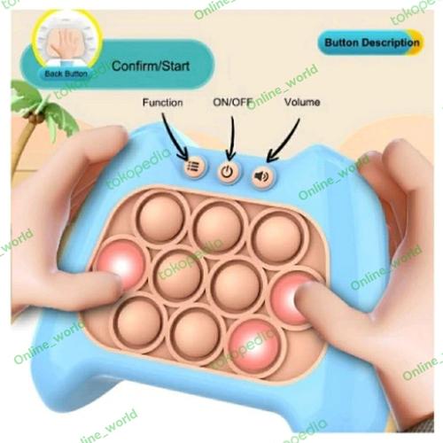 Jual mainan pop it elektronik tiktok push buble fidget toys fast push ...