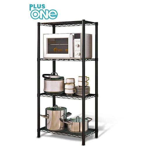 Jual Plus One Rak Penyimpanan Susun 4 Tingkat Besi Rack Dapur Microwave ...