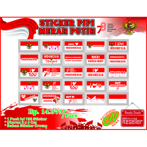 Jual sticker pipi merah putih - Kab. Pekalongan - perc. NAWA | Tokopedia
