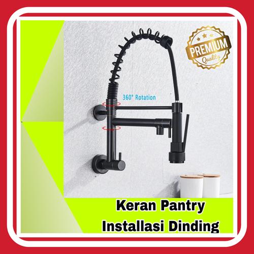 Promo Keran Dapur Dinding Stainless Model Pantry Kran Angsa Flexible ...