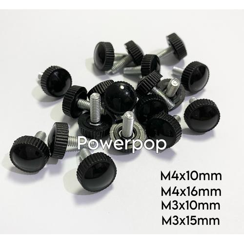 Jual Baut Knop Star M3 M4 Knob Kuping Pegangan / knop kecil / baut ...