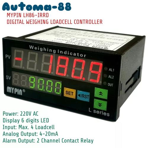 Jual 6 Digit Loadcell Indicator Controller Load Cell Transmitter 4-20mA - Kab. Bekasi - Automa ...