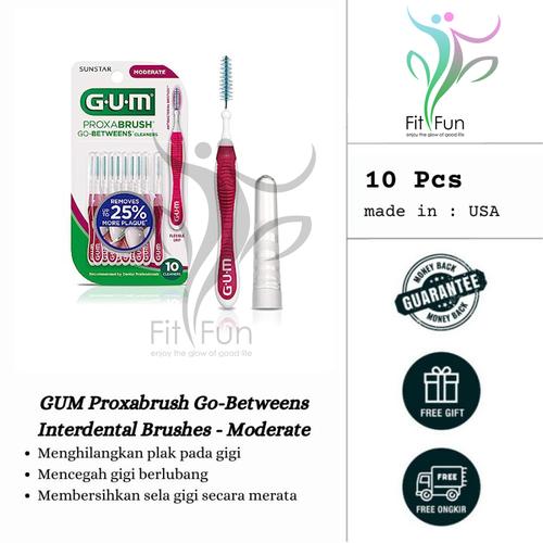 Promo GUM Proxabrush Go-Betweens Interdental Brushes 10 Count ...