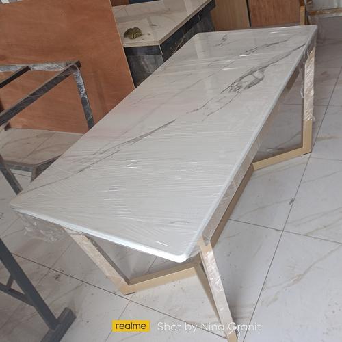 Jual Granit Meja Makan/ Meja Kantor 1 Set Plus Kaki-Kaki 75x150 - Kab ...