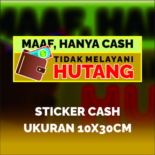 Jual Sticker CASH TIDAK MEYALANI HUTANG - Kab. Bogor - GP Variasi ...