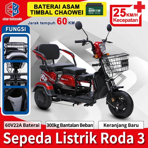 Promo Sepeda motor roda 3 Sepeda roda tiga listrik skuter untuk lansia ...