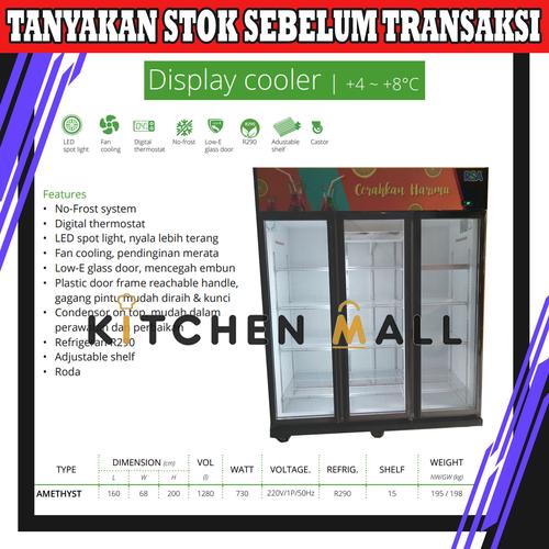 Jual RSA AMETHYST Showcase Display Cooler /Kulkas Pendingin Minuman 3 ...