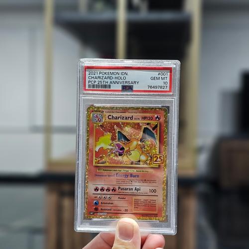 Jual pokemon tcg charizard 25th indonesia psa 10 original - Kota ...