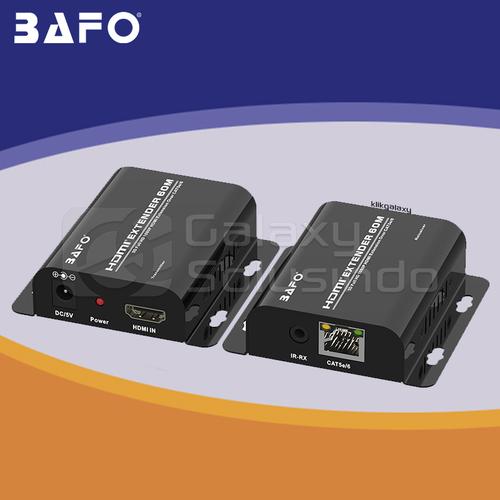 Promo BAFO BF-372B 60M HDMI Extender Over Cat6 Lan Cable with IR Cicil ...