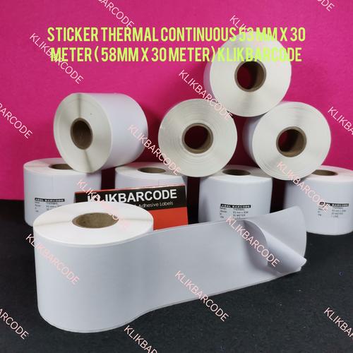 Jual Label Thermal 58mm X 30 Meter Kontinyus - Printer Epson TM-T82 ...
