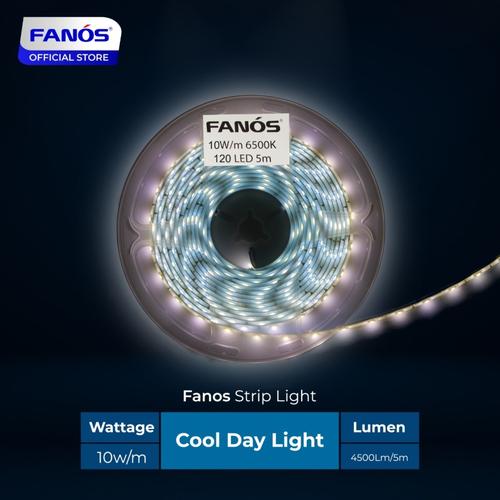 Jual FANOS - LED Strip Light 10 Watt 5 Meter 6500 K Cool Day Light ...