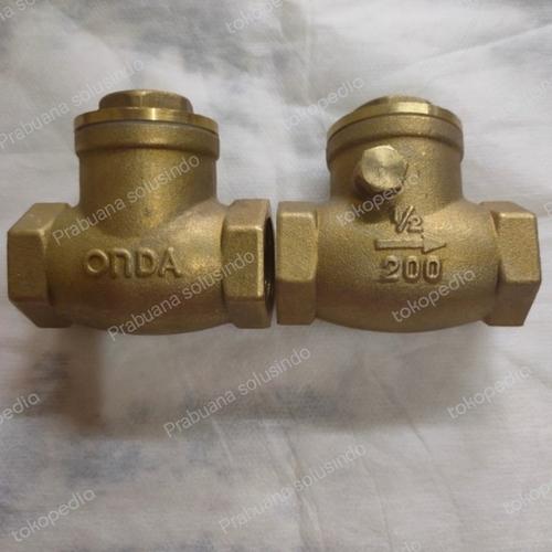 Jual CHECK VALVE KUNINGAN ONDA 2 INCH DRAT - Jakarta Barat - Prabuana ...