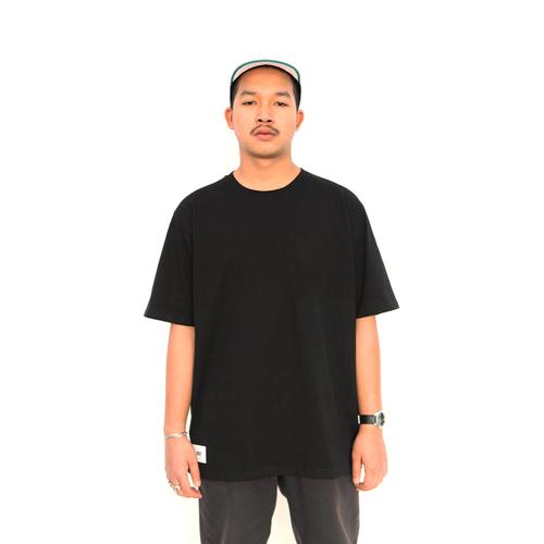 Jual BLANK TEE BLACK | CROOZ HEAVY COTTON OVERSIZED T-SHIRT | KAOS ...