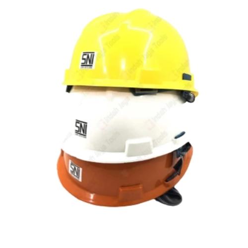Jual helm proyek SNI model kancing topi safety helmet kepala-kuning ...