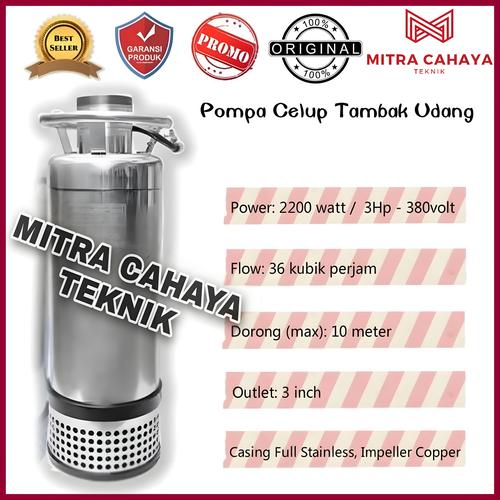 Jual Pompa Celup 4" Submersible Pump 5HP Pompa Tambak Udang Kolam Ikan ...