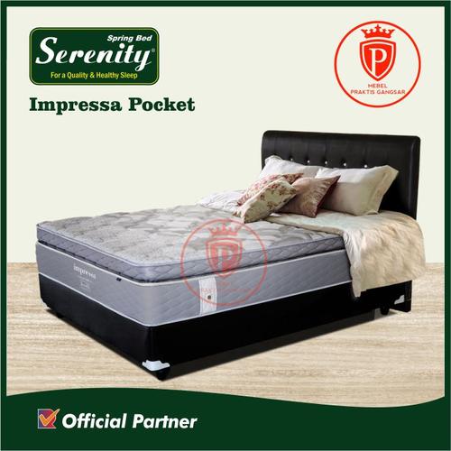 Jual Kasur Springbed Serenity Impressa Pocketed Spring (Full Set ...