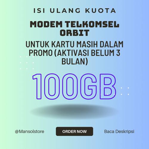 Jual Voucher Paket Data Telkomsel Orbit 100GB - Kota Bekasi - Mansol ...