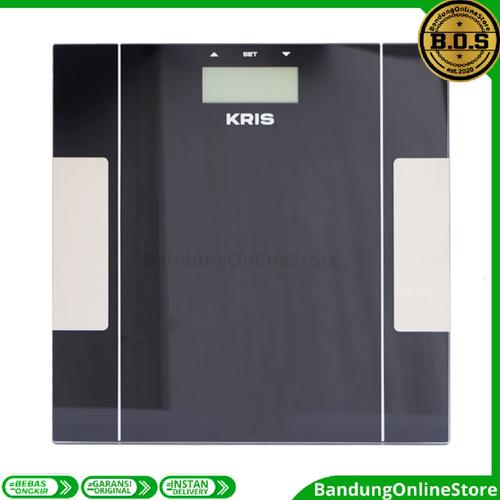 Jual Kris Timbangan Badan Digital Body Scale Fat Dan Hydration Hitam ...