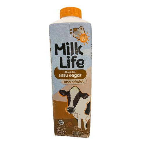 Jual FM MILK LIFE CHOCOLATE FLAVOUR 1LT / SUSU SEGAR RASA COKLAT 1LT ...