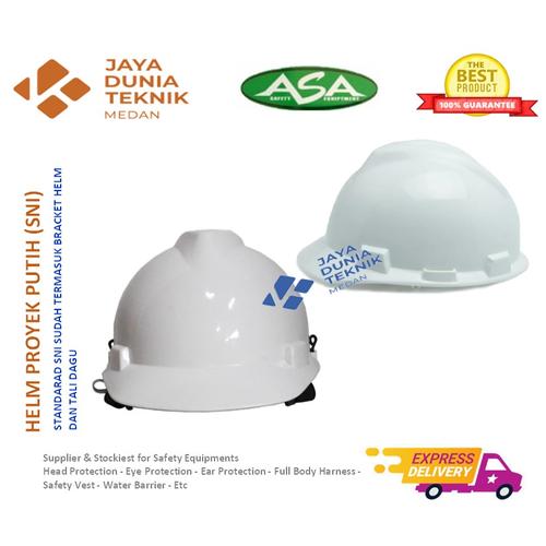 Jual Helm proyek putih - Topi proyek - Topi kerja proyek - Safety ...